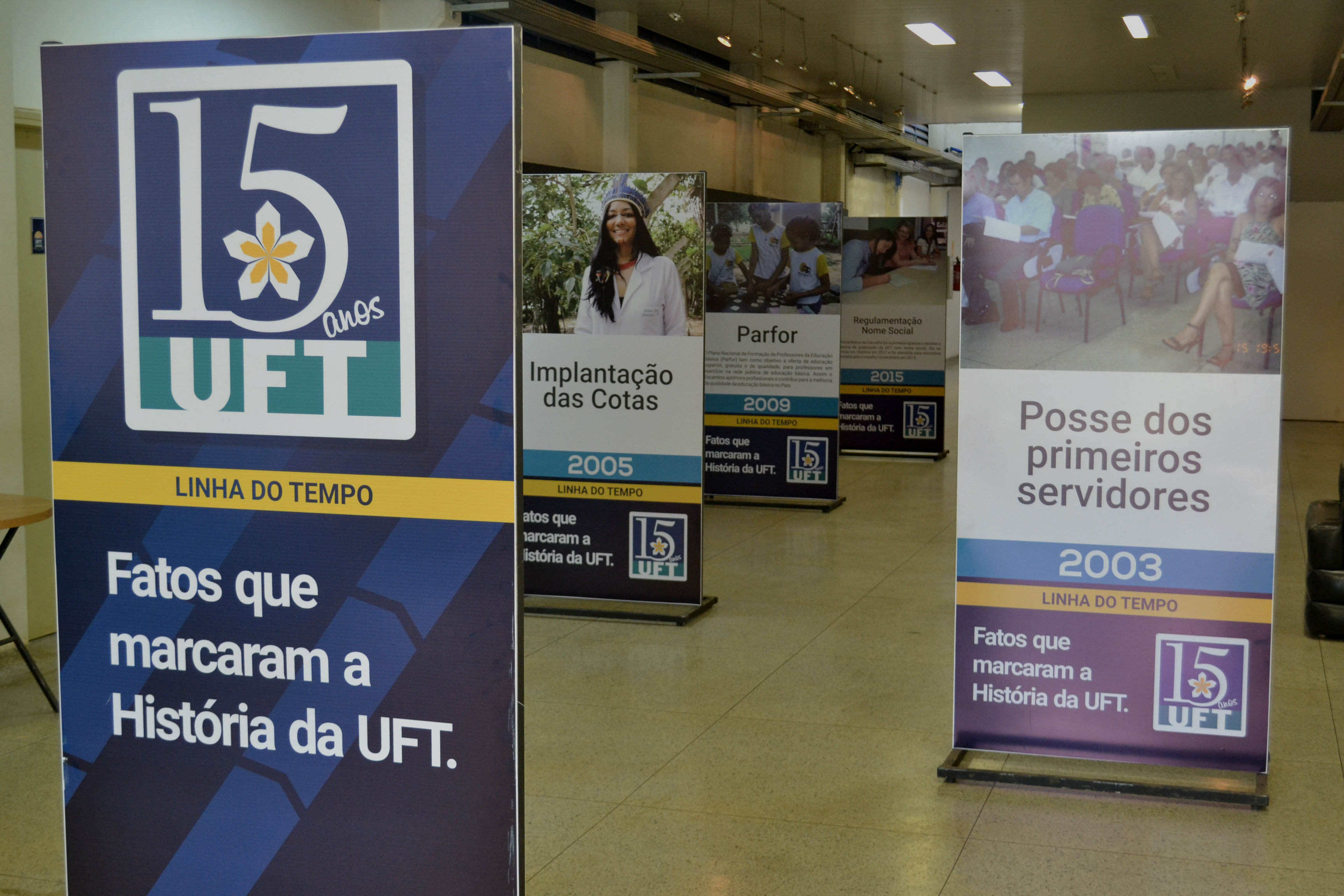 Linha do tempo da UFT está em exposição no Câmpus de Palmas